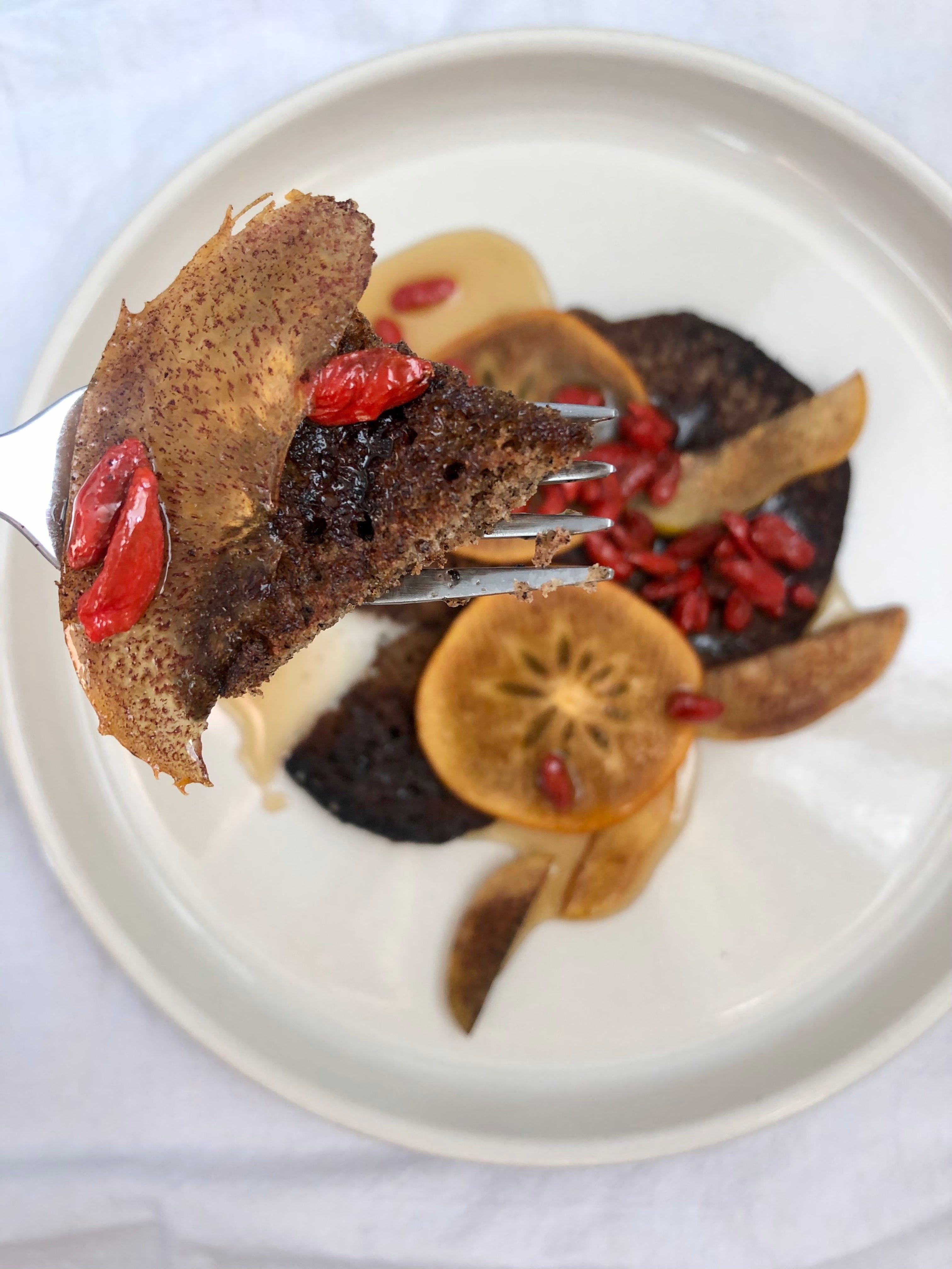 Buckwheat Pancakes with Goji Syrup – Chiyo